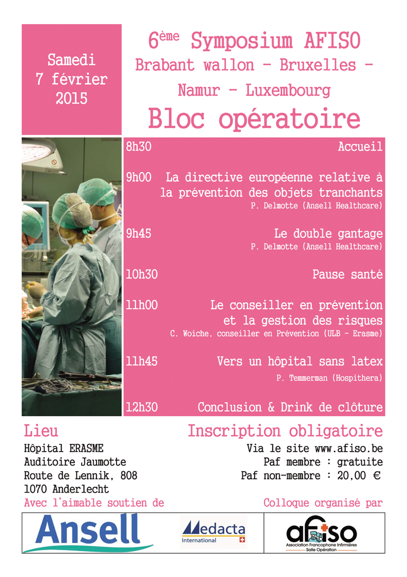 Samedi 7 février 2015 : 6ème Symposium de la régionale AFISO Namur ...